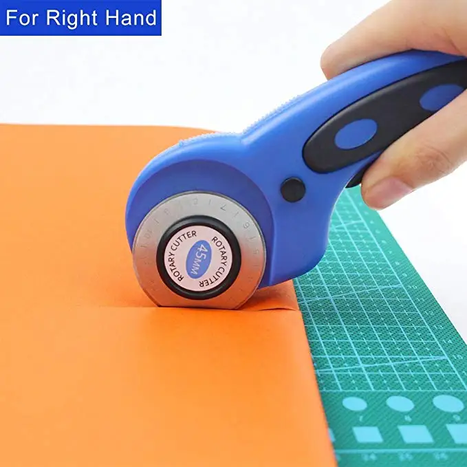 45mm Rotary Cutter Handle Quilting Tools With 5 Replacement Pinking ...