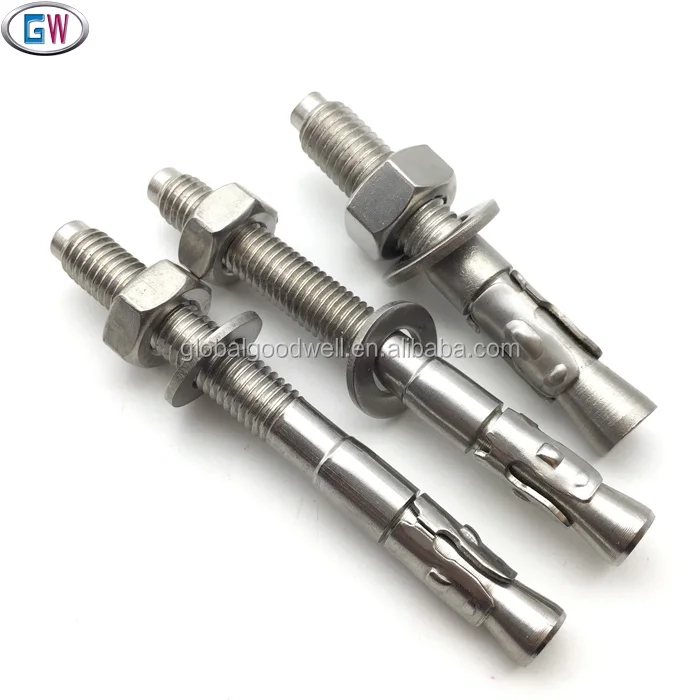 A2 A4 304 316 ancla de cuña de acero inoxidable ancla Bolt a través del ...