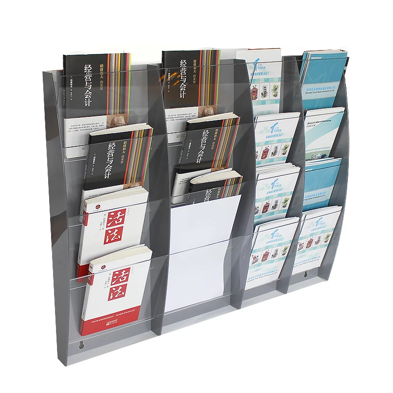 Tempat Brosur Akrilik 4 Tingkat, Dispenser Selebaran Meja| Alibaba.com