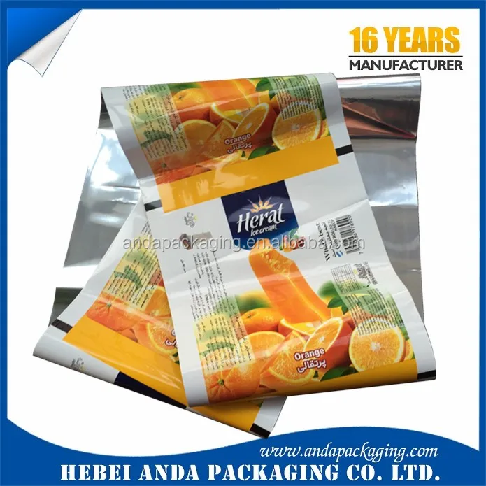 Colorful Printing Plastic Packaging/ Ice Cream Wrapper/ice Cream ...