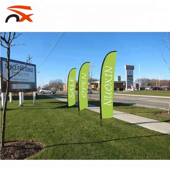 Customized Digital Printing 5m Roadside Marketing Advertising Quill ...