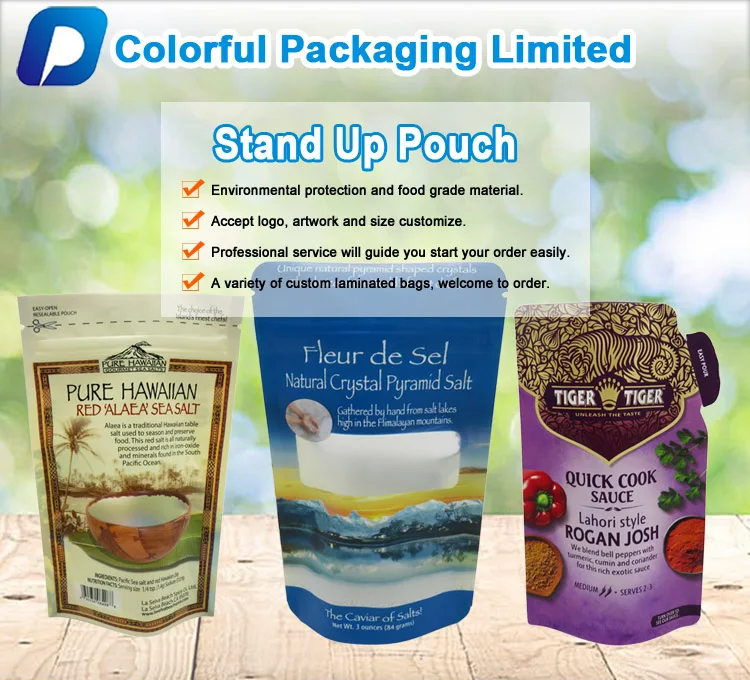 Small Plastic Bag Doypack Zip Lock Stand Up Mayler Salt/pepper/cinnamon ...