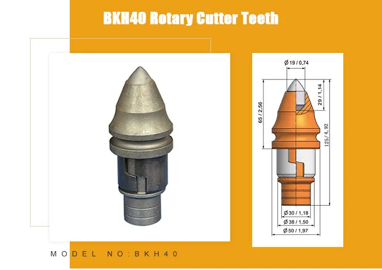 Betek BKH40 Foundation Drilling Conical Tool - Durable & Efficient
