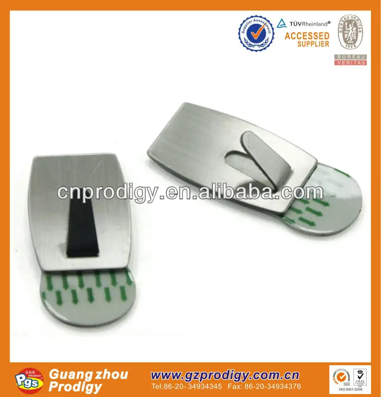Decorative Metal Wall Hooks Adhesive Tape Metal Wall Hook Flat Metal ...