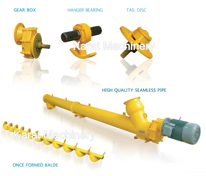 Wam Cement /sand/ Ash Auger Conveyor Screw Conveyor - Buy Cement Auger ...