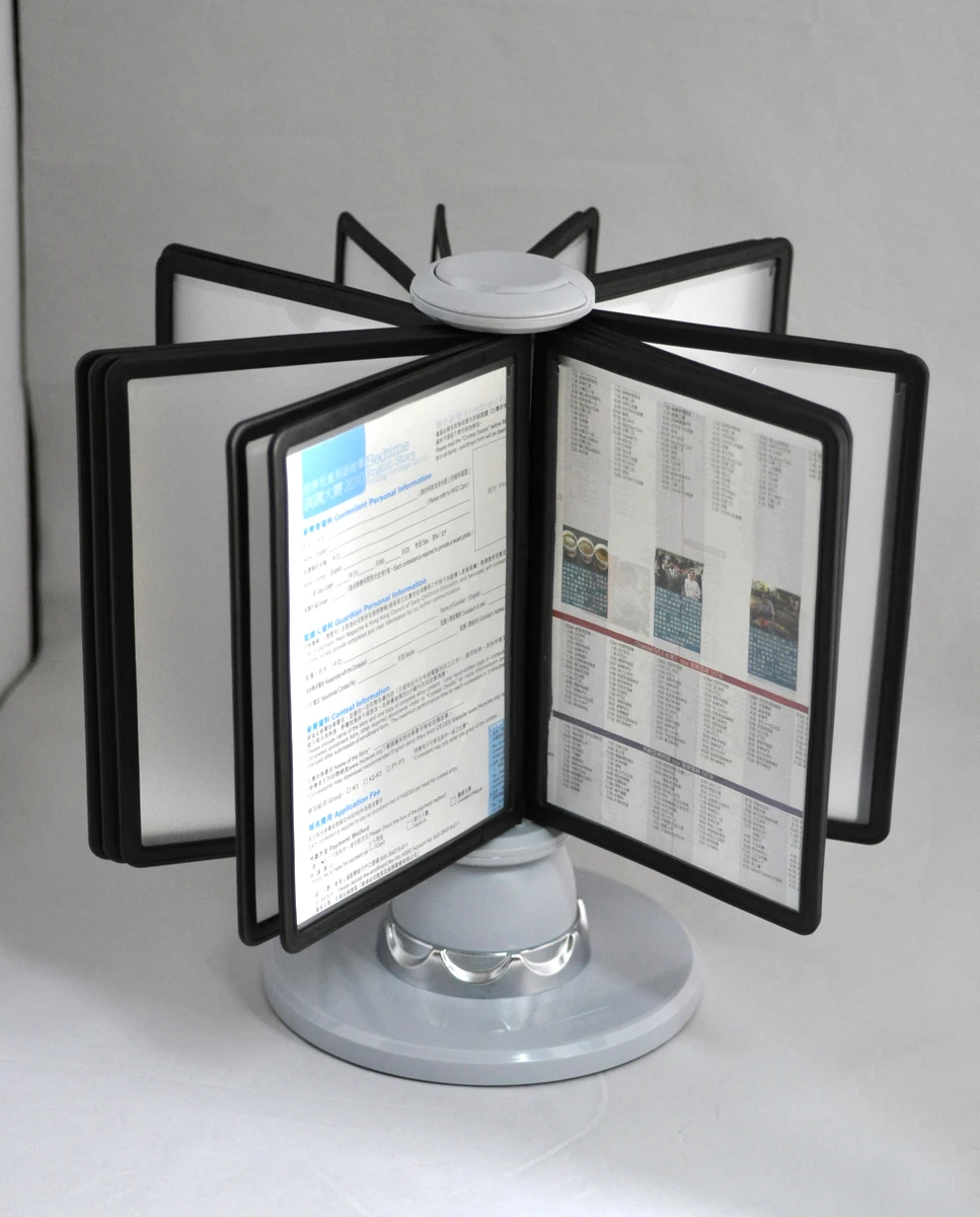 RBD Menu Rack - A4 Size with 20 Sleeves - Easy Assembly