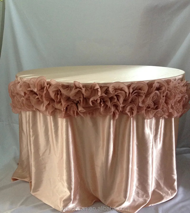 Customized Organza Banquet Table Cloth for Wedding