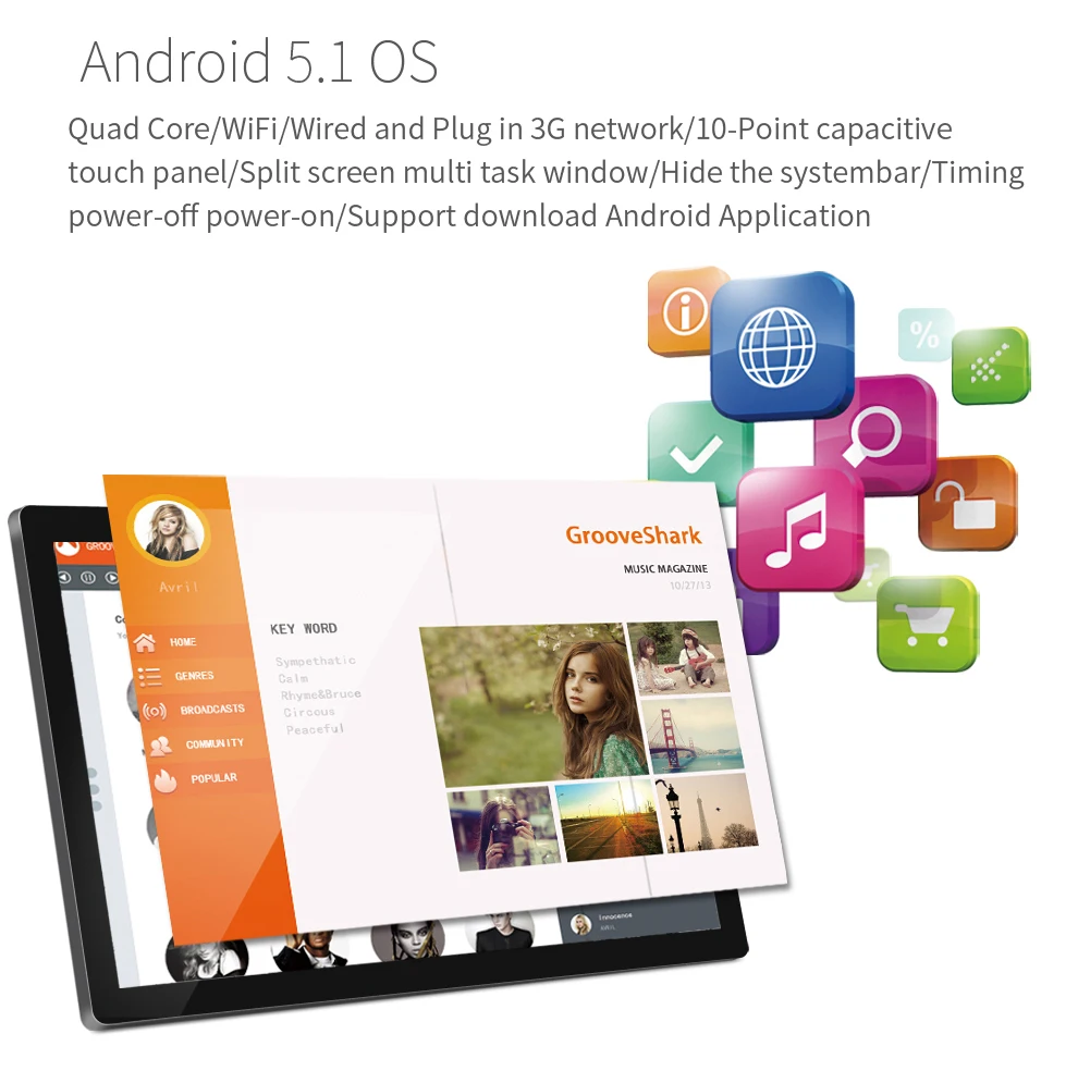 Industrial Large Android Tablet 32 Inch Waterproof Android Tablet Pc ...