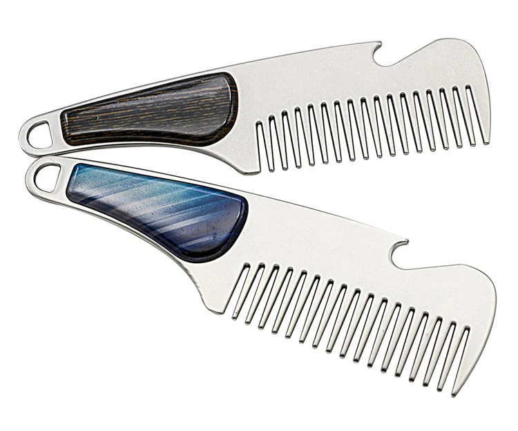 Portable Pocket Moustache Comb - Durable Stainless Steel