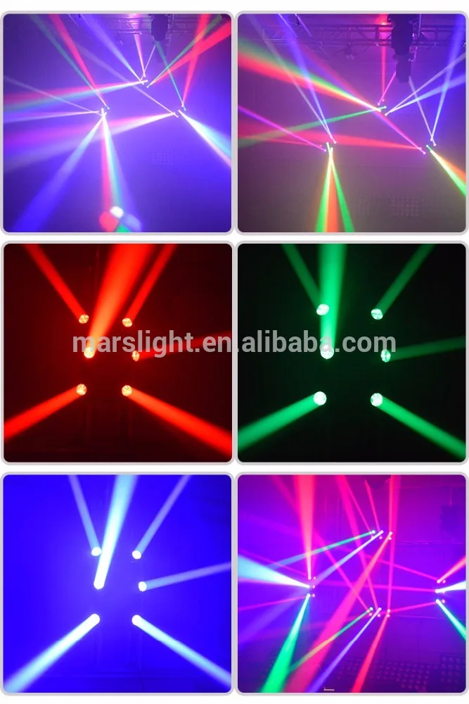 6x10w Rgbw 4in1 Crazy Led Six Shooter Moving Head Light Dj Disco Club ...