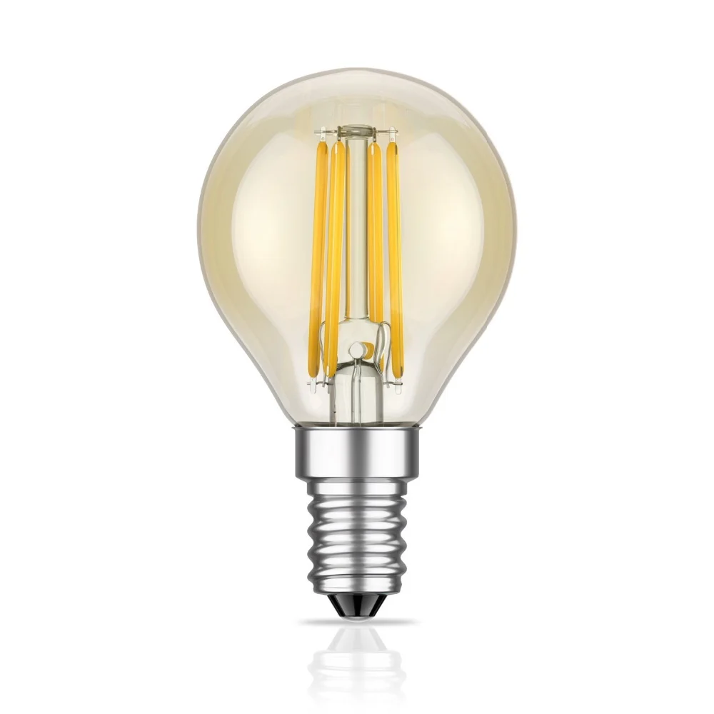 Led Filament Bulb G45/p45 4w Amber - Buy Led Filament Bulb G45,Filament ...