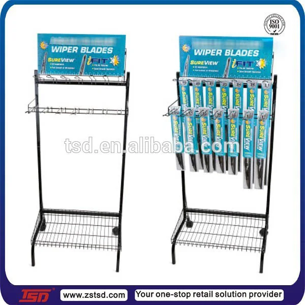 Custom Floor Promotion Pos Metal Windshield Wiper Blade Display Rack ...