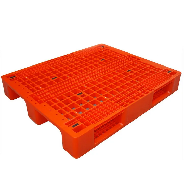 Red Color Heavy Duty Plastic Pallet 3 Runner 4 Way Cheap Block Pallet ...