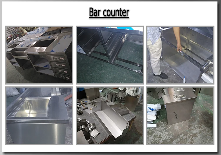 Stainless Steel Commercial Bar Cocktail Station Counter For Hotel ...