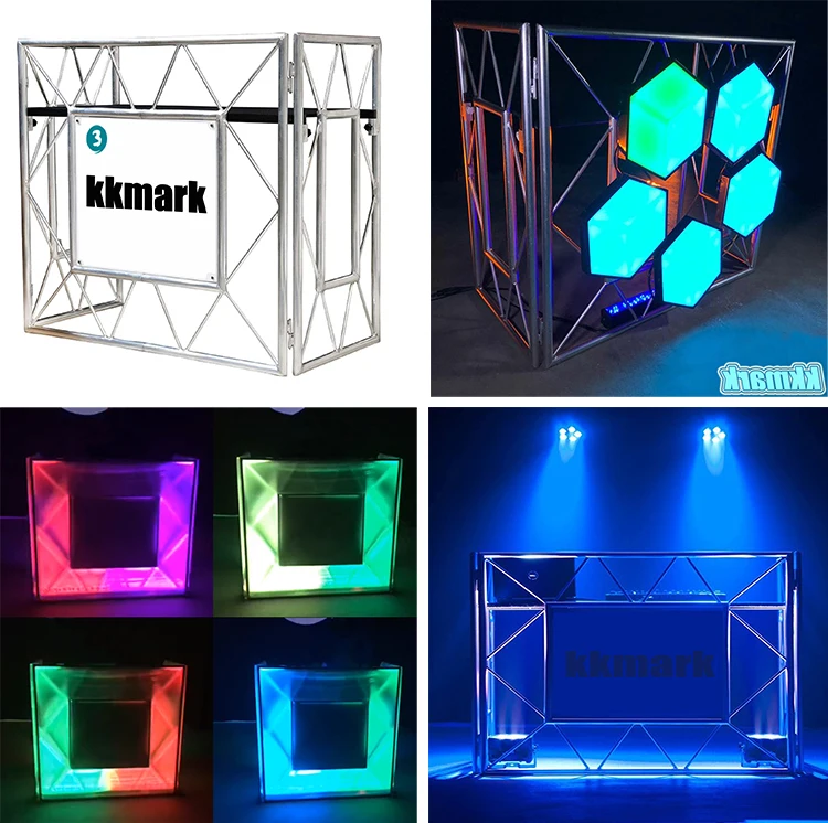 Aluminum Truss DJ Pro Event Table with Portable Frontboard