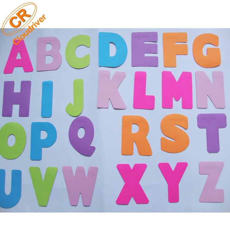 Custom Self Adhesive Colorful Alphabet Sticky Notes For Children - Buy ...