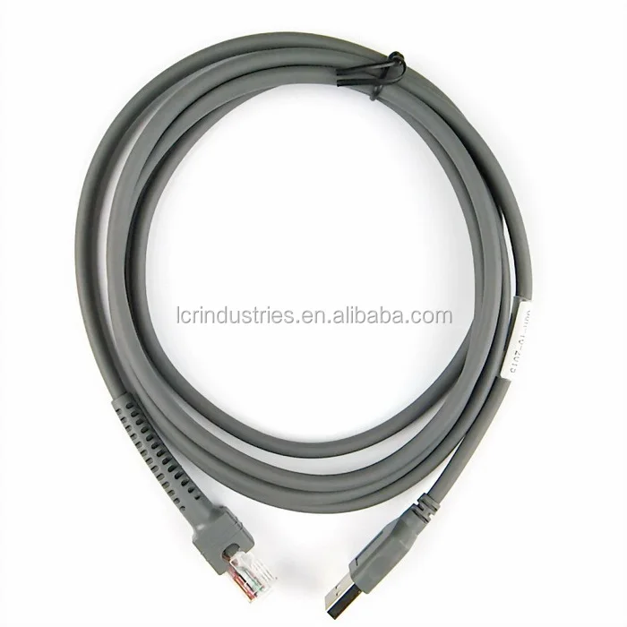 Rj45 To Db9 Rs232 Serial Cable For Symbol Barcode Scanner Cba-r01 ...
