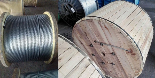 Aluminum Clad Steel Overhead Ground Wire Alumoweld Cable 7#8 7#9 ...
