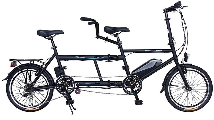 Tandem Motor Two Person Two Seat Electric Folding Bike Electric Bicycle ...