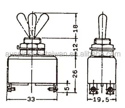 4 Pole On-off Toggle Switch,Snap Switch (1221) - Buy On-off Toggle ...