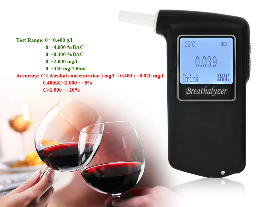 Greenwon New High Precision Fuel Cell Sensor Breathalyzer/alcohol ...