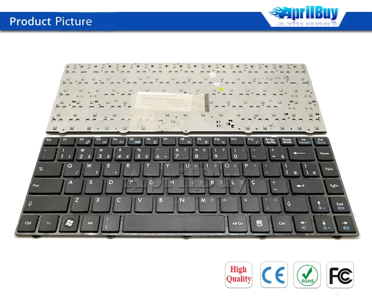 Genuine Layout Brazil Laptop Keyboard For Msi Cr420 Cr430 Ex465 Fx400 ...