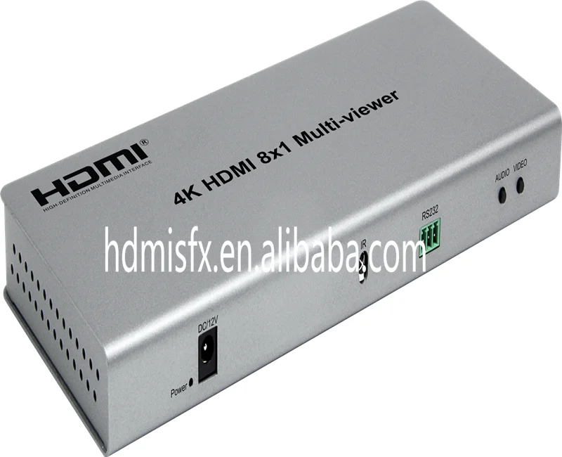 HDMI 8X1 Quad Screen Multiviewer - Seamless 4K Switching