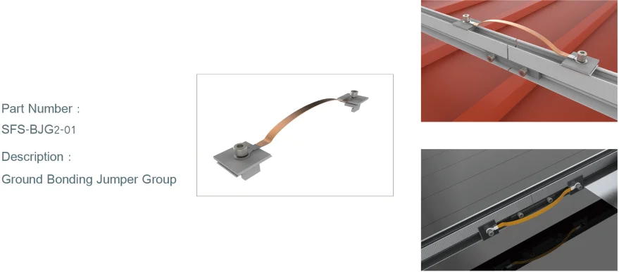 Solar Grounding Clip/ Lug/ Bonding Jumper Solar Mounting Grounding ...