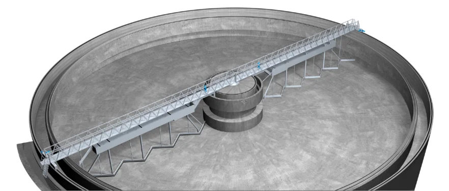 Peripheral Drive Sludge Scraper For Wastewater Treatment - Buy Bridge ...