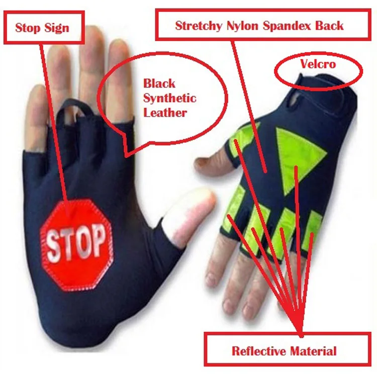 Hi Vis Driving Mitts Reflective Traffic Gloves Safety Work Glove - Buy ...