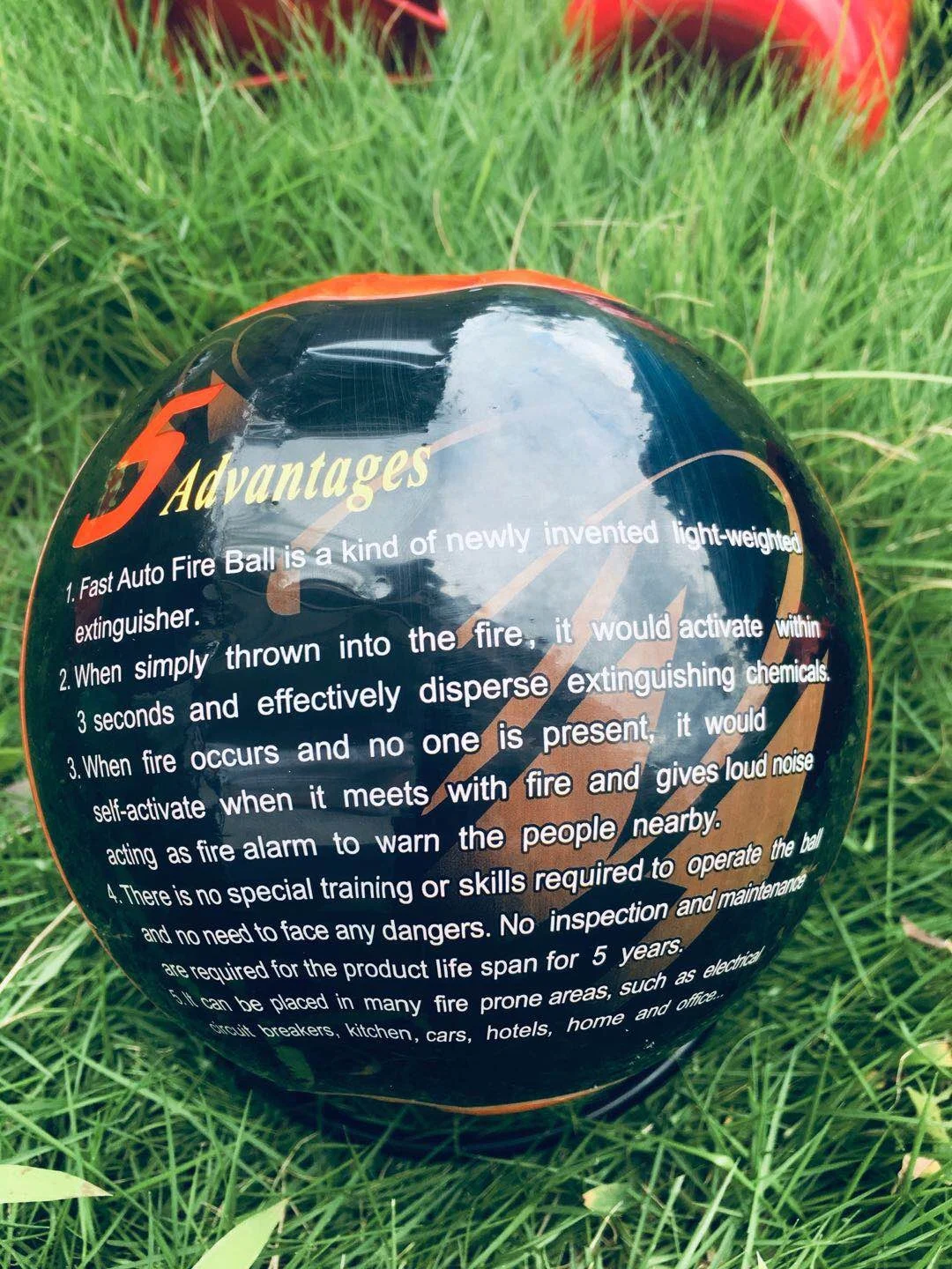 Fafb Fast Auto Fire Ball/ Throwing Fire Extinguisher Chemical Powder ...