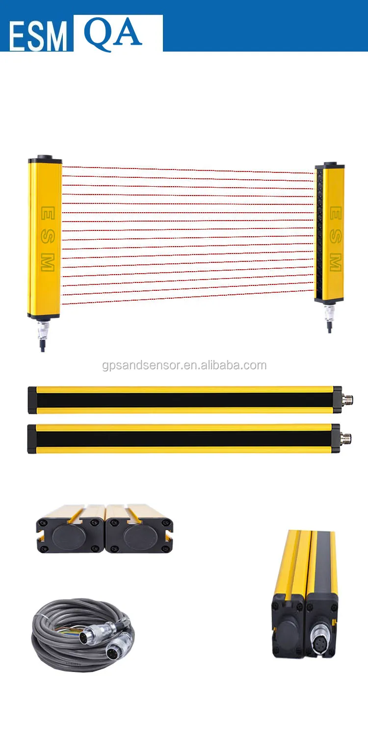 ESMQA Long Detection Distance Safety Light Curtain Sensor