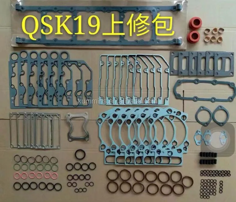 Qsk19 Kta19 K19 Engine Overhaul Gasket Set Upper Engine Gasket Kit ...