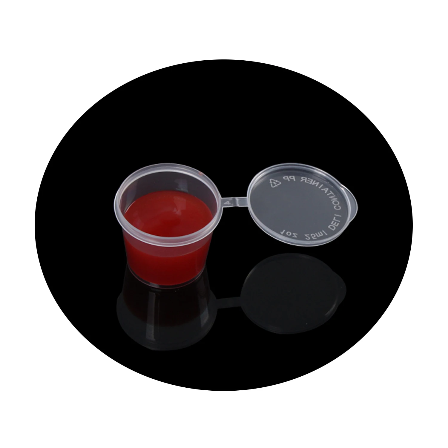 2 Oz Sauce Container Small Plastic Cups With Lids - Buy Small Plastic ...