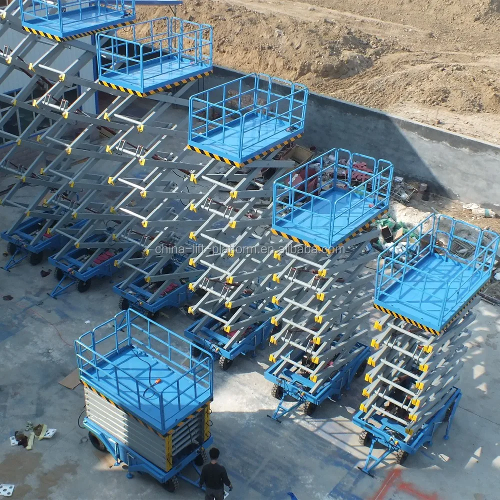 4m Small Hydraulic Automatic Scaffolding Mobile Scissor Lift ...