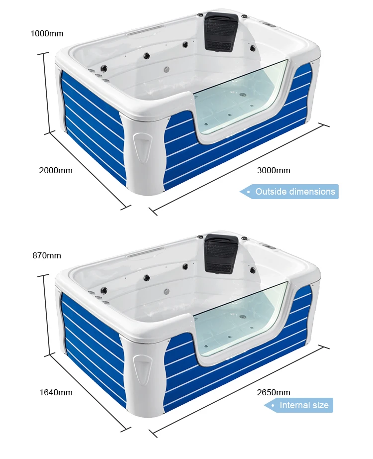 Acrylic Baby Hydrotherapy Bath Tub Whirlpool Massage Baby Spa Pool ...