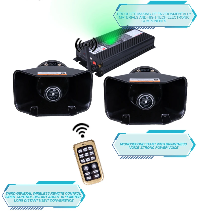 As-940(400w) Wireless Remote Control Siren - Upgrade