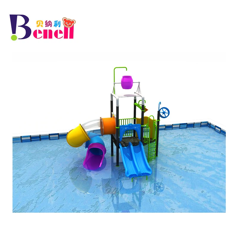 2019 Outdoor Playground Swimming Pool Kids Hard Plastic Water Slide ...