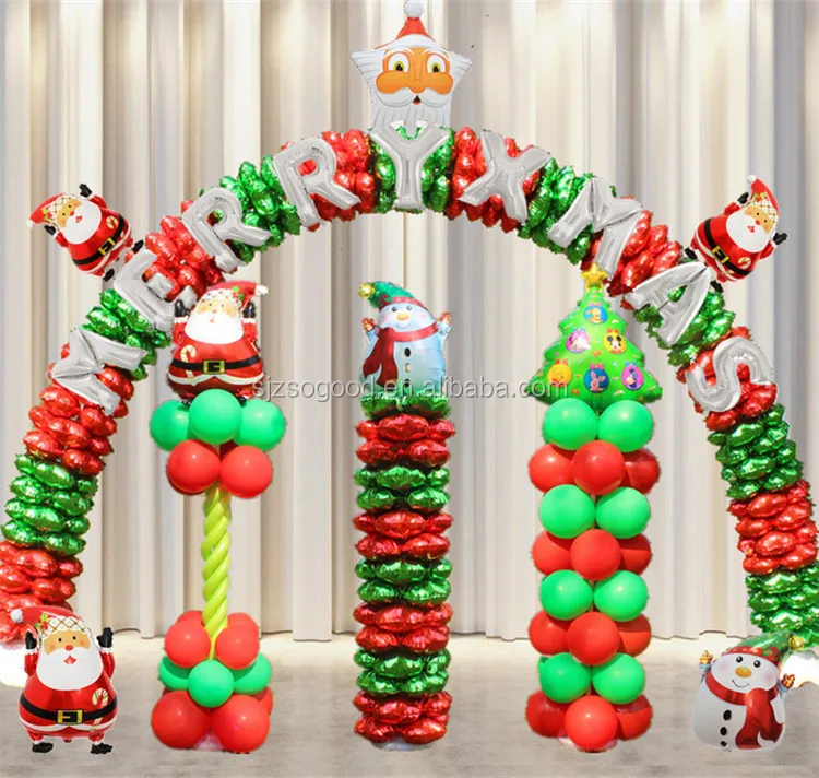Christmas Decoration Opening Celebration Balloon Arch Stand Upright ...