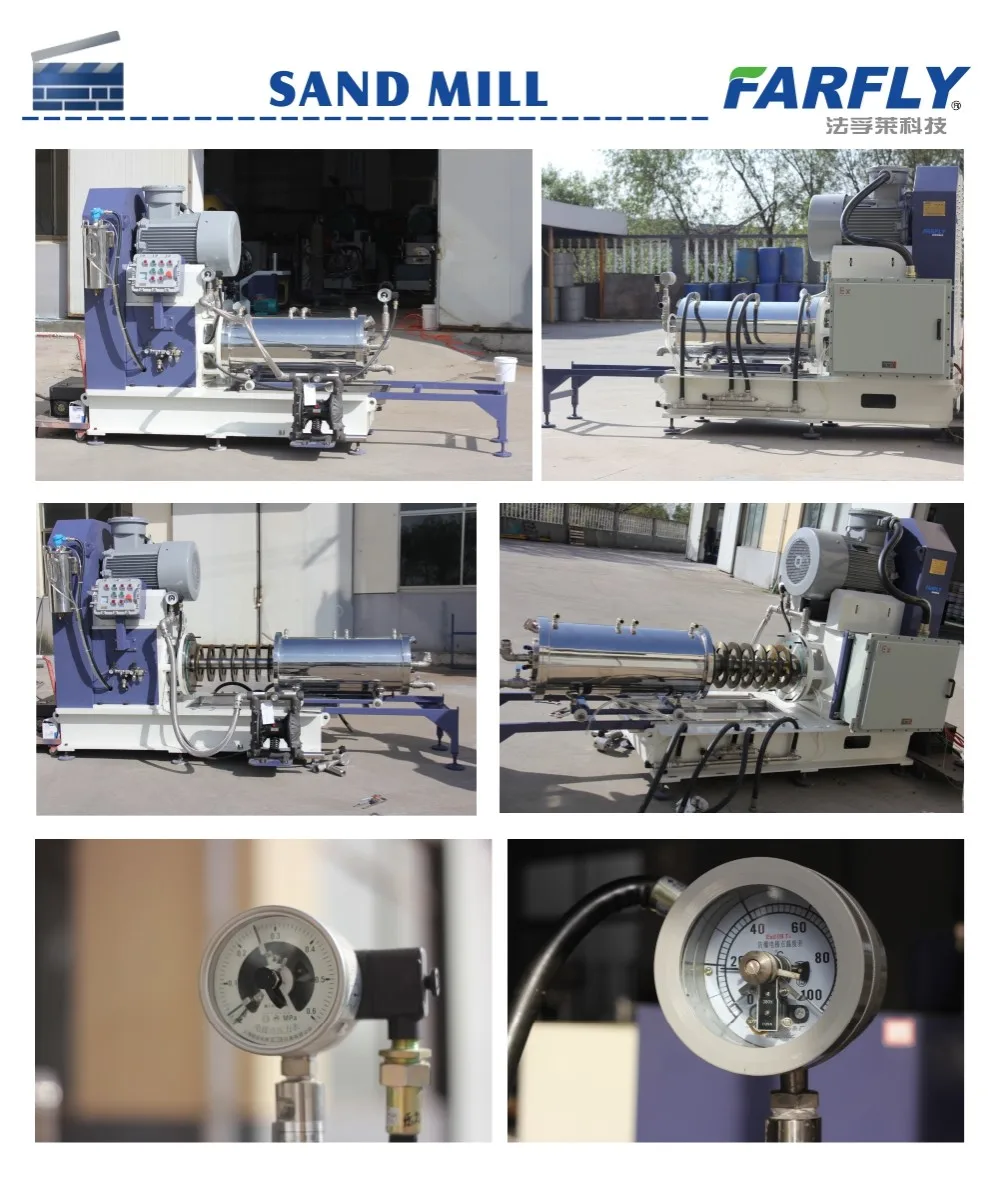Agrochemical Zirconia Bead Milling Machine Horizontal Sand Mill For Sc ...