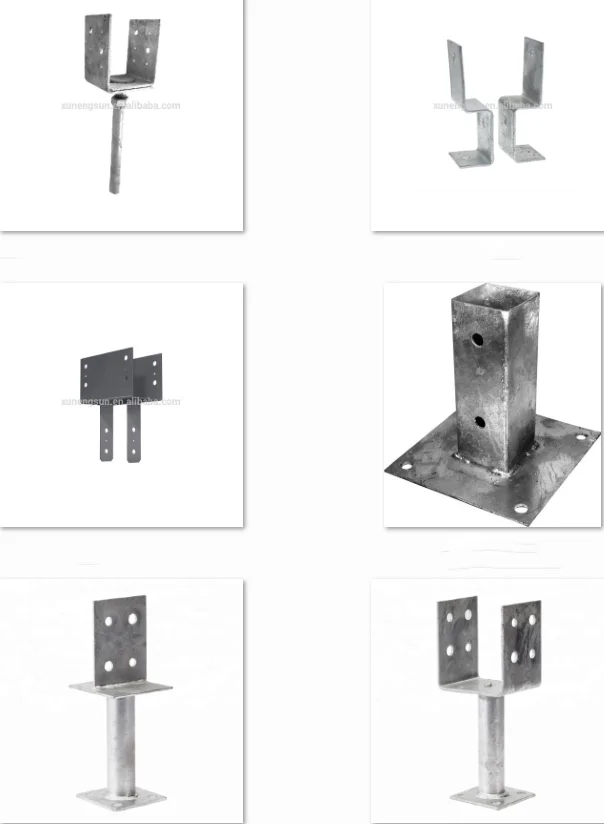 Wood Base Post Metal Anchors Bracket For Timber Frame Houses - Buy Post ...