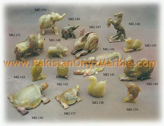 Natural Stone Onyx/onyx Carved Animals for Holiday Decor
