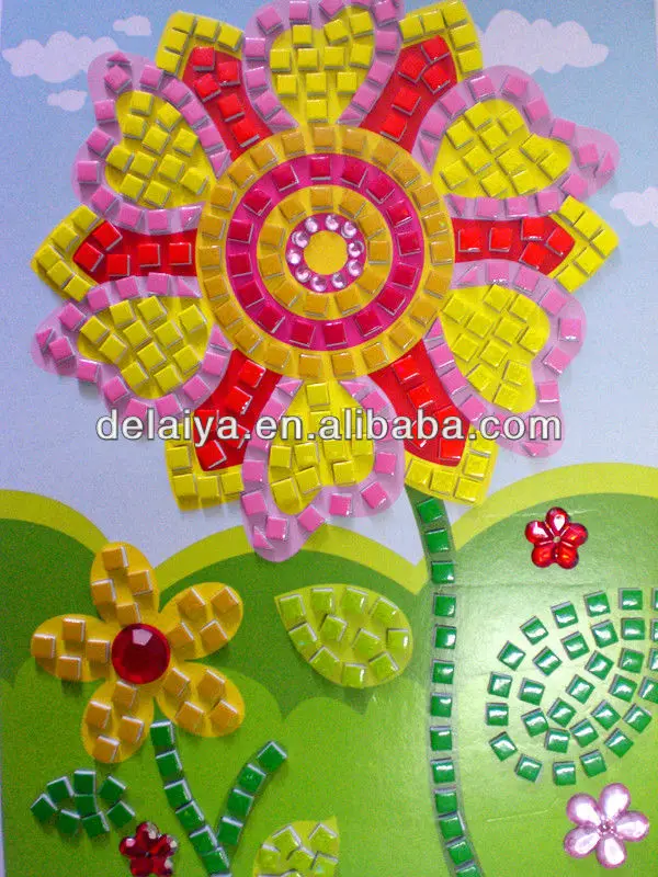 Eva Toy Education Mosaic Sticker Art For Kids Diy Mosaics Kit Mosaics ...