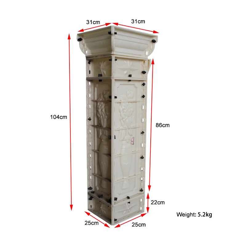 High Quality Separation Pillar Concrete Fence Post Molds - Buy Concrete ...