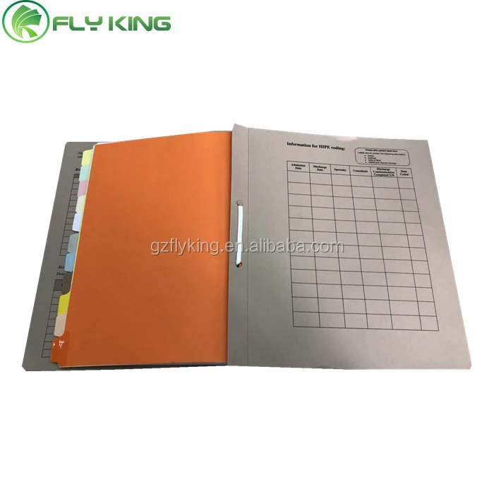 Green Color Plastic Medical Record File Folder For Hospital Clinic ...