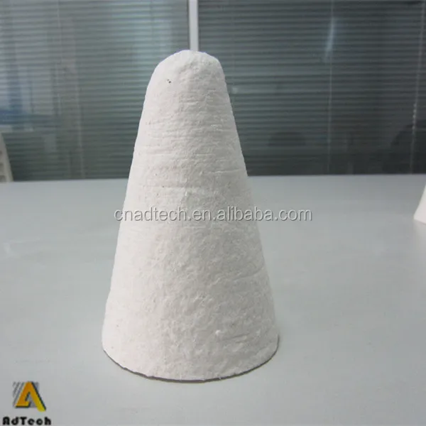 High Purity Vacuum Formed Shaped Ceramic Fiber Tap Hole Cone/aluminum ...