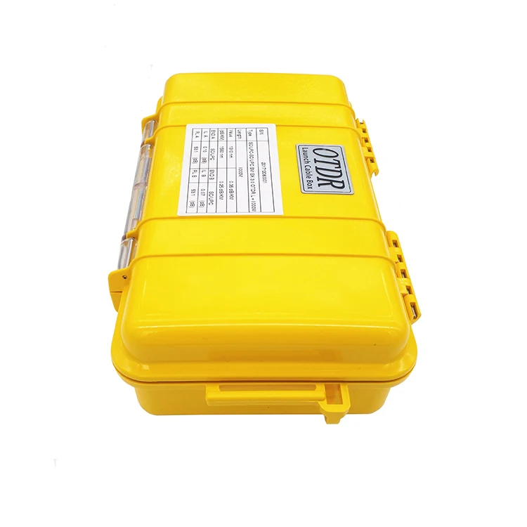 Yellow Color Ftth 1000m Otdr Launch Cable Box Single-mode Test Otdr ...