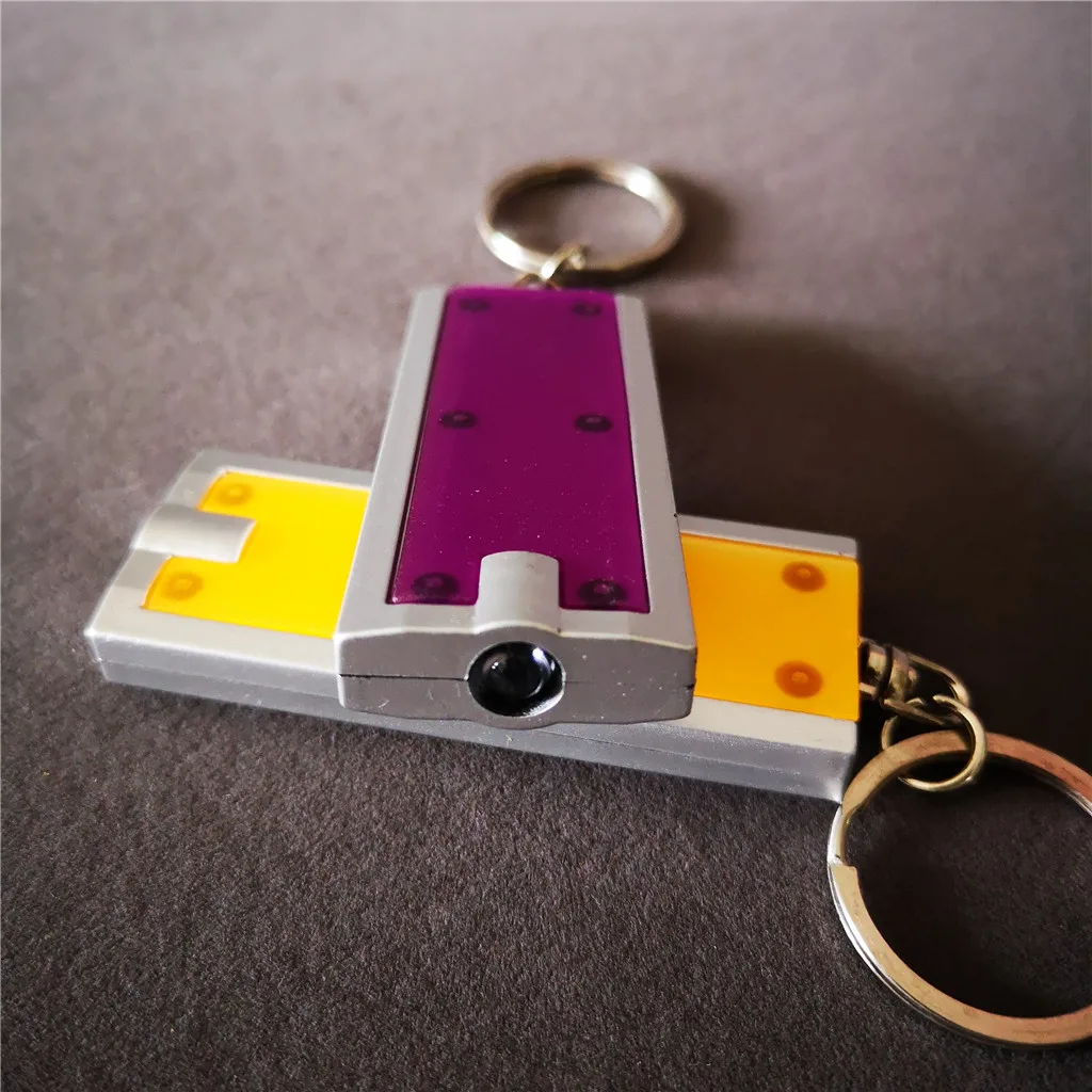 Led Mini Rectangle Torch Keyring with Round Button