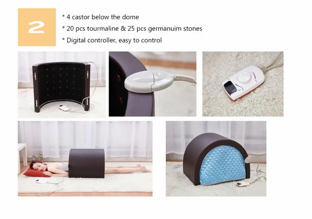 Far Infrared Ozone Sauna Spa Capsule With Stone - Buy High Quality Far ...