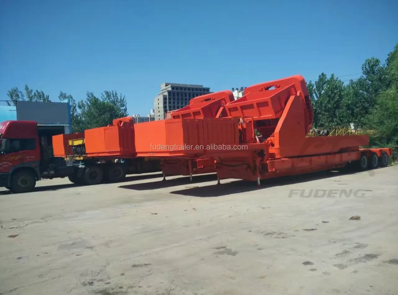 Fudeng Marca Customizável 3 Eixos Mesa Extensível Semi Reboque Material ...